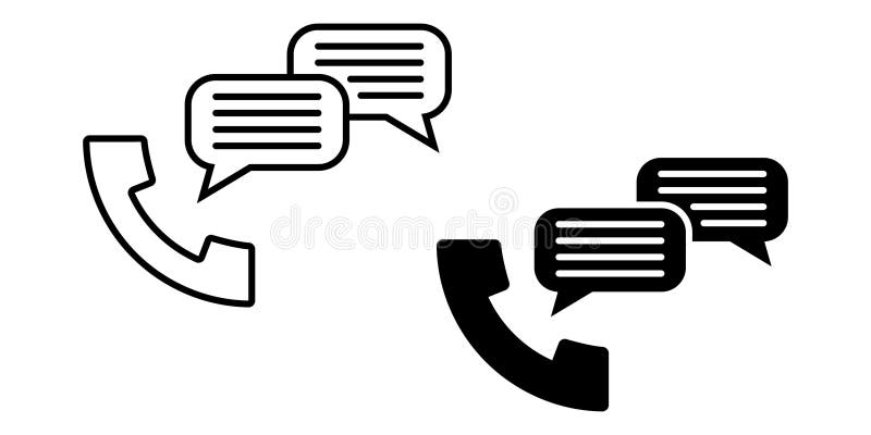 Contact Icon Sheet, Simple Trendy Flat Style Line and Solid Isolated ...