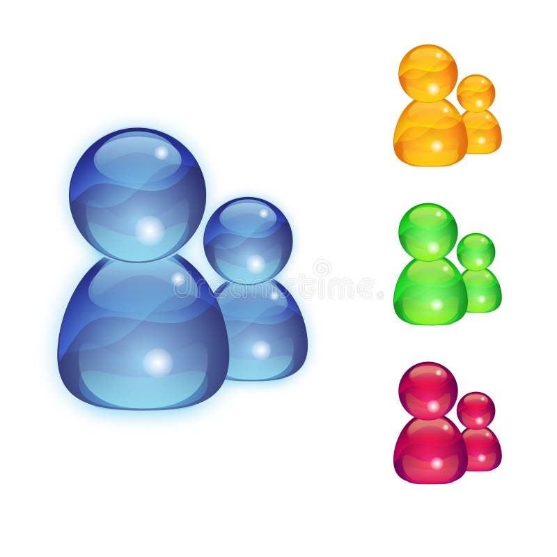 Msn people icon 2 stock vector. Illustration of instant - 3848206