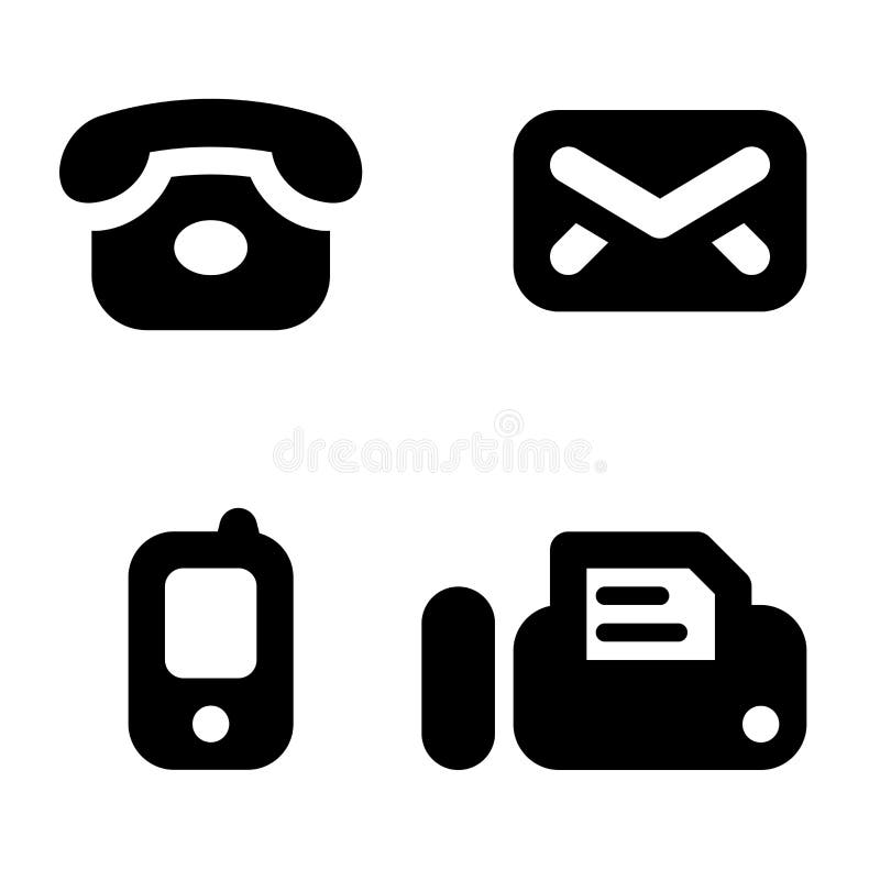 Contact information signs stock vector. Illustration of feedback - 21144341