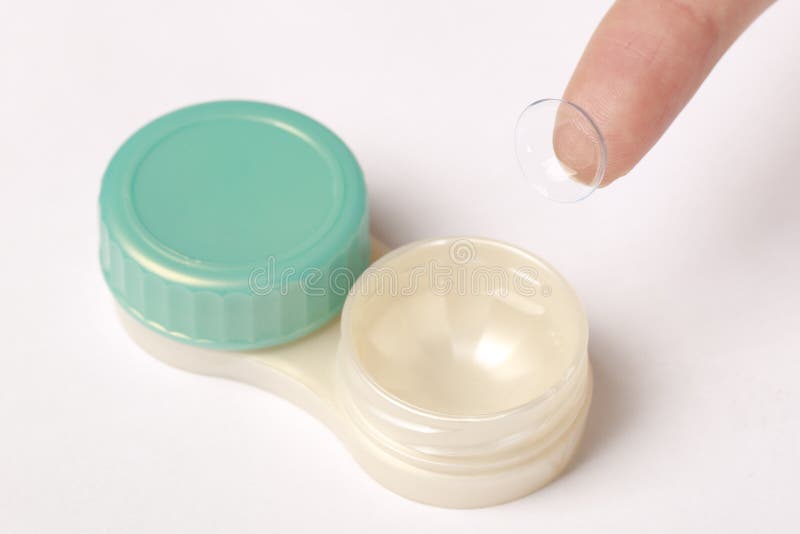 Contact Lens with Accessories Stock Photo - Image of macro, cleanse ...