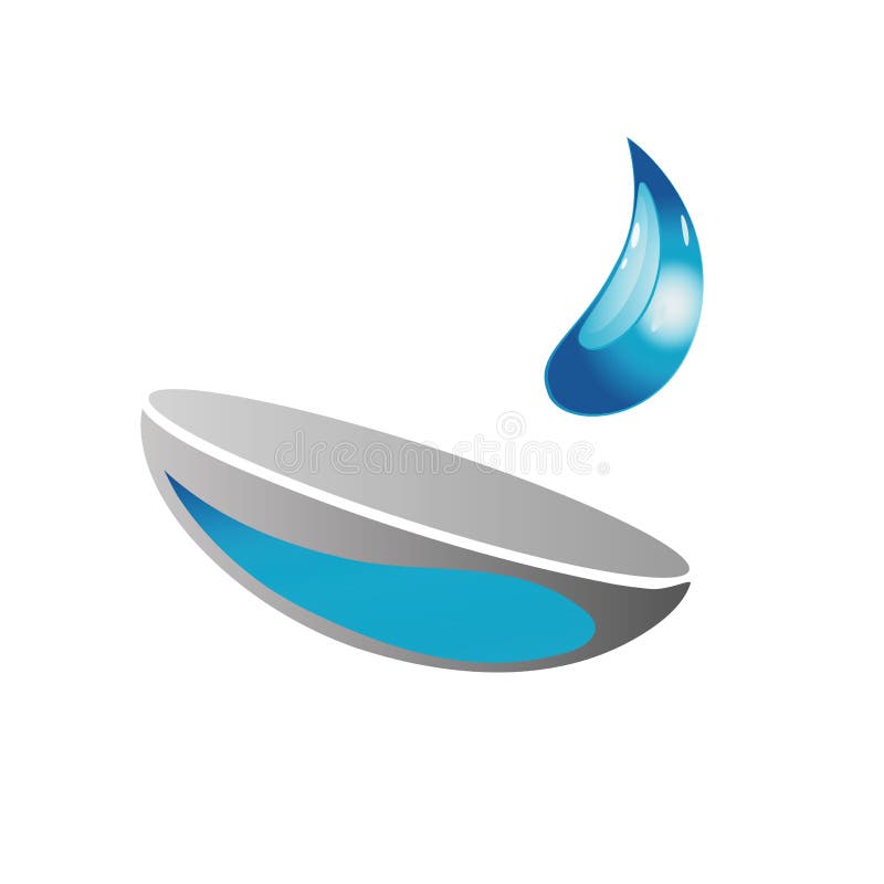 Contact Lens stock vector. Illustration of female, contact - 38349828