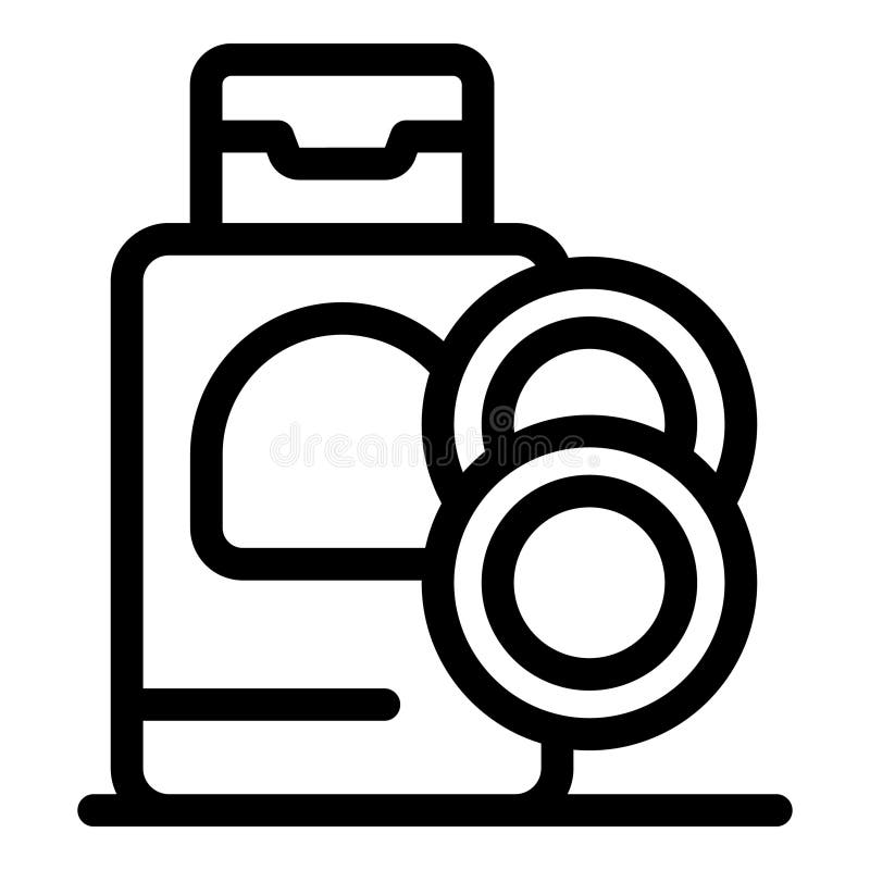 Contact Lens Solution Bottle with Two Contact Lenses Stock Vector ...