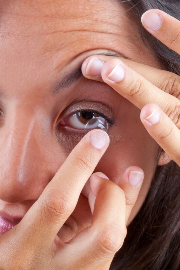 Contact lens stock image. Image of hand, optometrist - 31195963