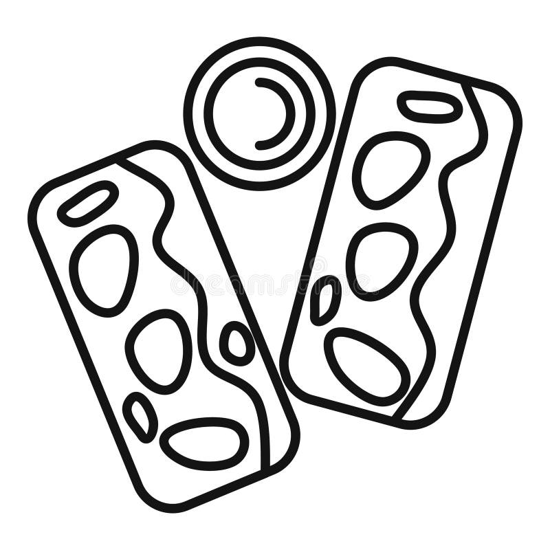 Contact Lenses Case for Safekeeping and Lens Solution Bottle Icon ...