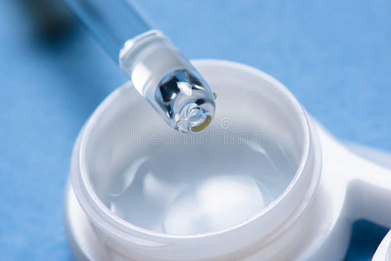 Contact Lenses in Container Stock Photo - Image of group, accessory ...