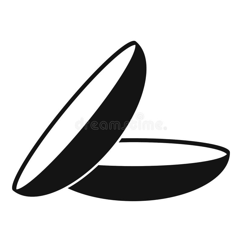 Contact Lenses Icon, Simple Style Stock Vector - Illustration of focal ...