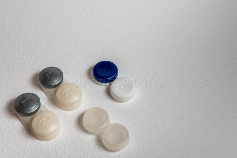 Contact Lenses on White Background Stock Image - Image of healthy ...