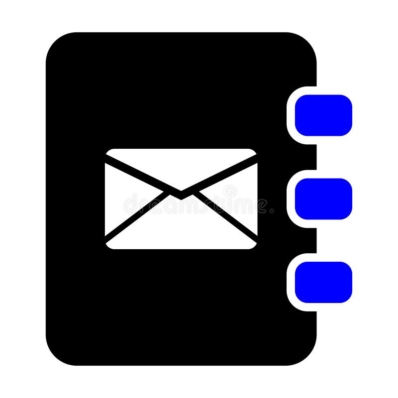 Contact mail icon stock vector. Illustration of design - 222993261