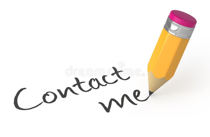 Contact me. stock illustration. Illustration of support - 20233259