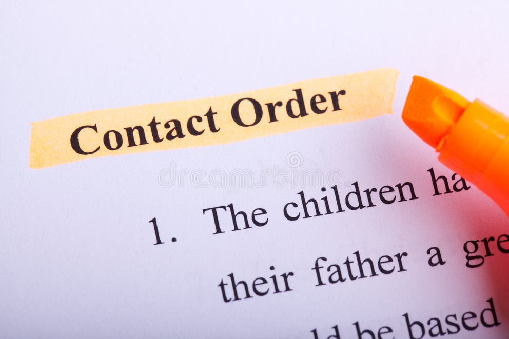 Contact Order Paperwork stock image. Image of solicitor - 29467473