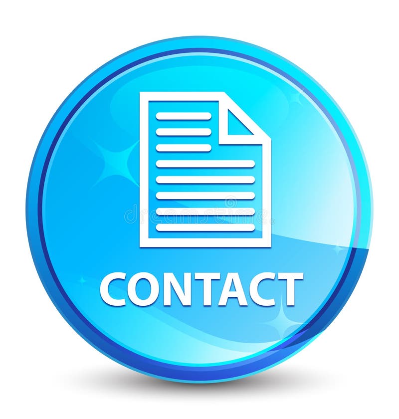 Contact (page Icon) Splash Natural Blue Round Button Stock Vector ...