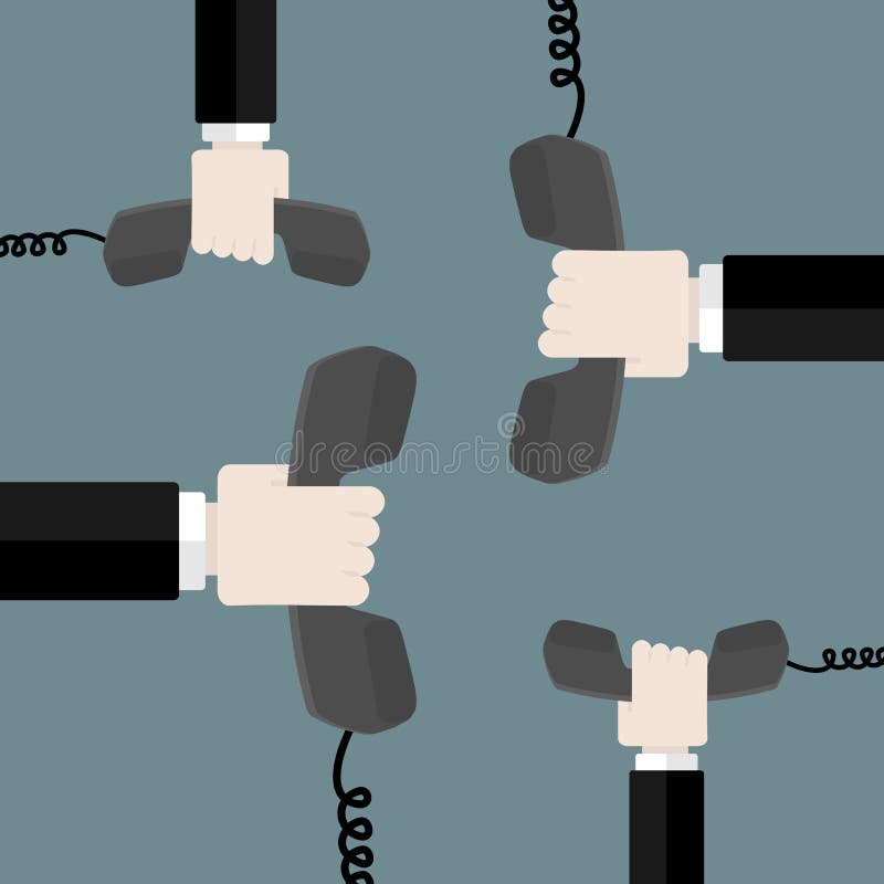 Contact by phone stock vector. Illustration of ring, connect - 46439013