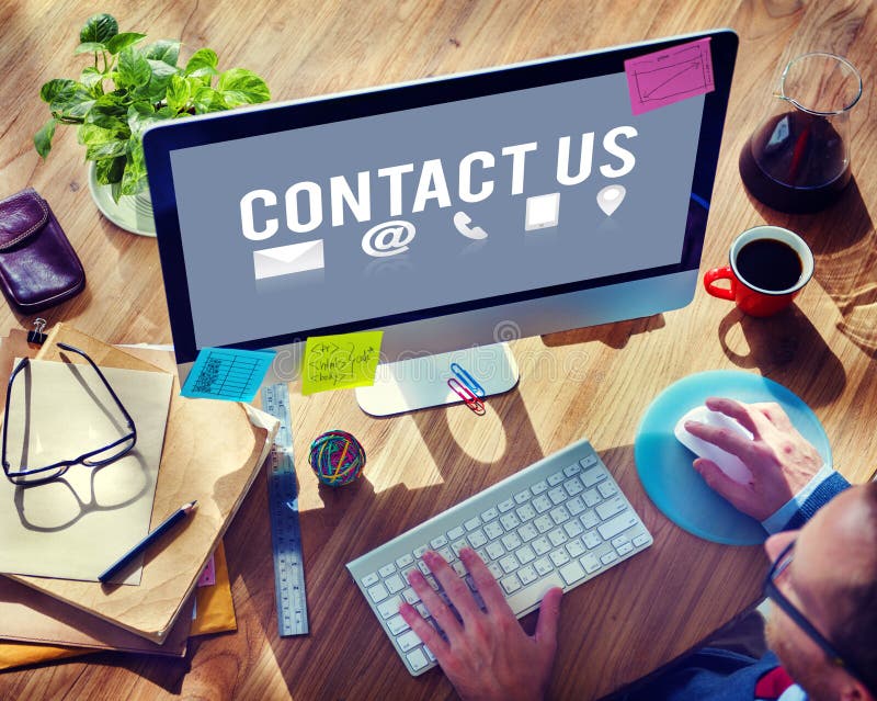 Contact Register Feedback Support Help Concept Stock Image - Image of ...