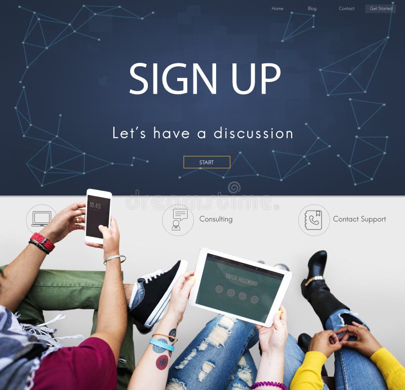 Contact Register Feedback Support Help Concept Stock Image - Image of ...