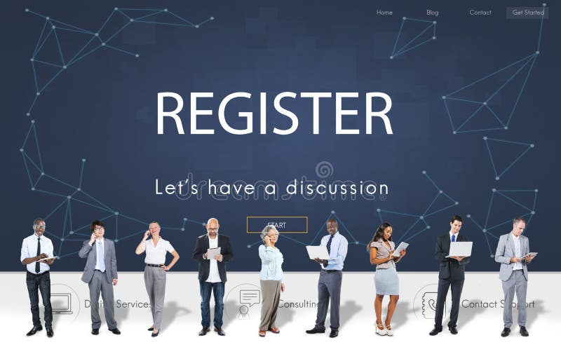 Contact Register Feedback Support Help Concept Stock Image - Image of ...