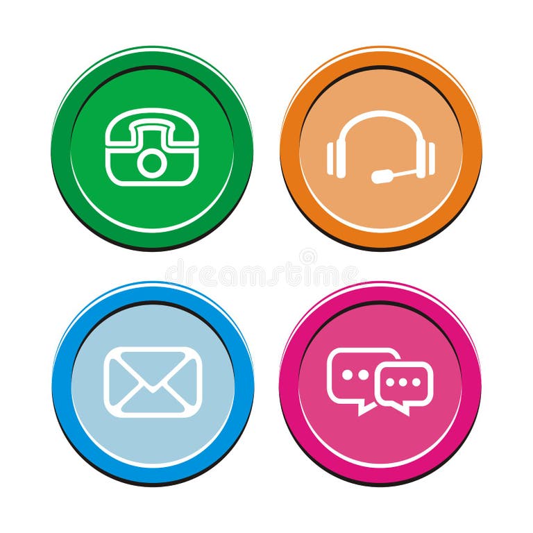 Round Icon Sets Stock Illustrations – 1,205 Round Icon Sets Stock ...