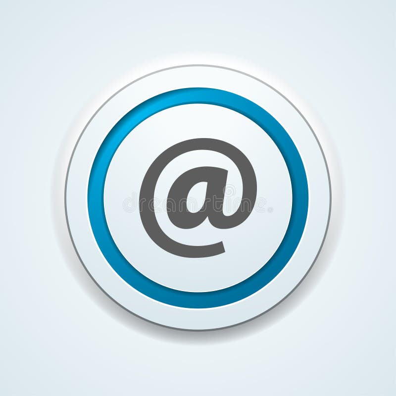 Contact Send Email Button Illustration Label Sign Stock Vector ...