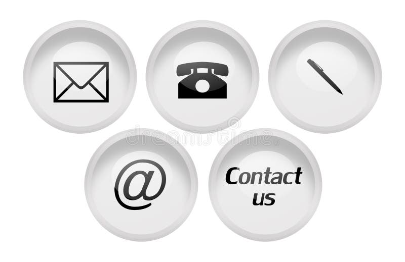 Contact signs for business stock illustration. Illustration of mobile ...