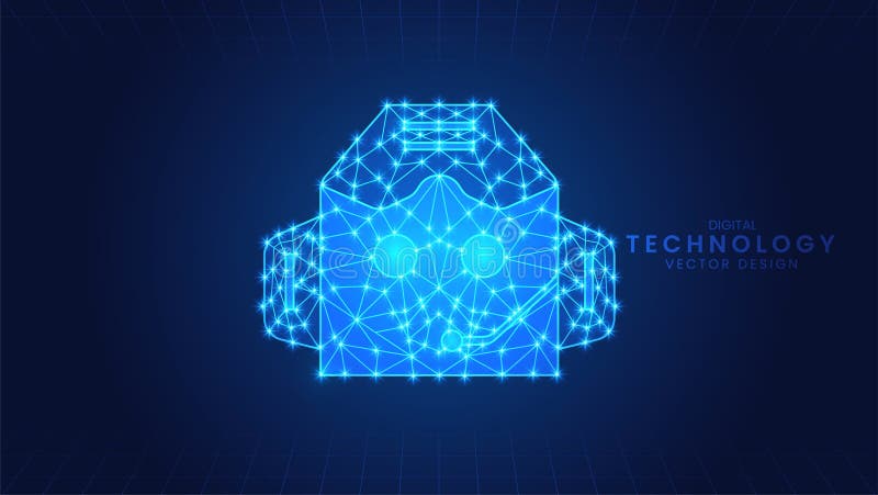 Contact Support Sign and Symbols. Modern Digital Low Polygon Style ...