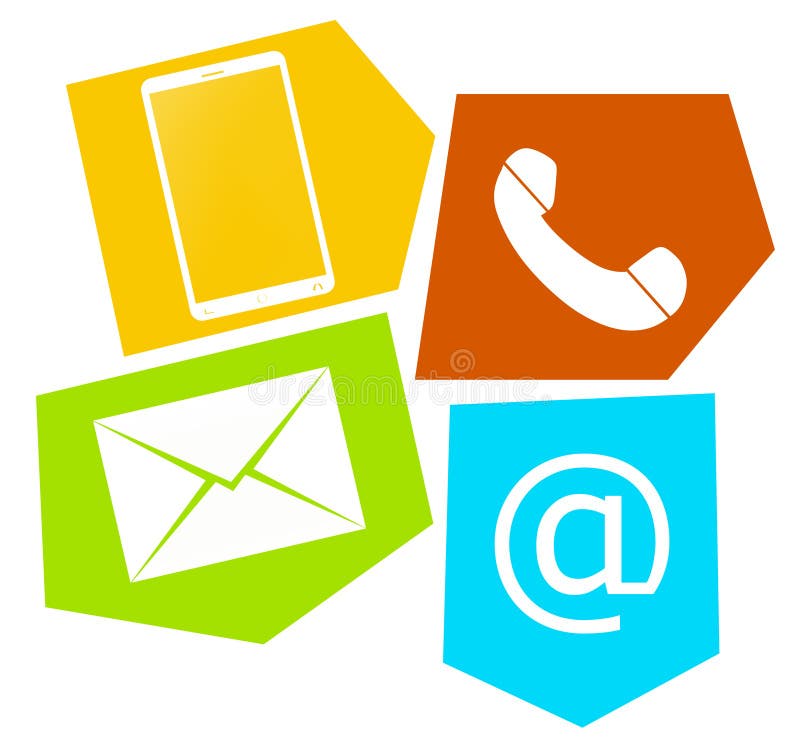 Contact Symbol Design stock illustration. Illustration of letter - 43889297