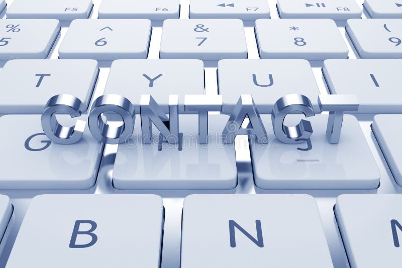 Contact Us Text Symbol Keywords Banner Stock Illustration ...