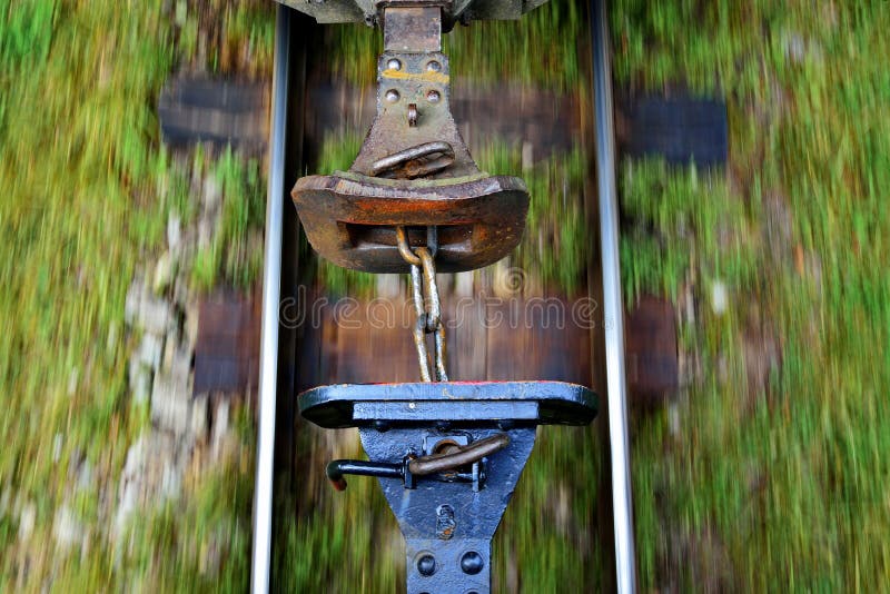 Contact between Two Old Train Stock Photo - Image of train, contact ...