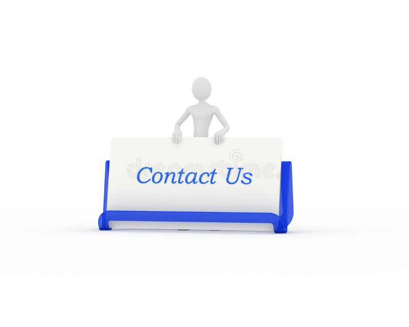 Contact us stock illustration. Illustration of idea, business - 29374720