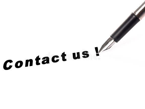 Contact us! stock image. Image of calligraphy, word, writing - 12120023
