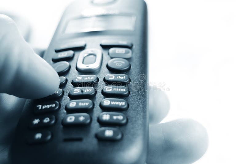 Make or receive a call. stock image. Image of communications - 23748689