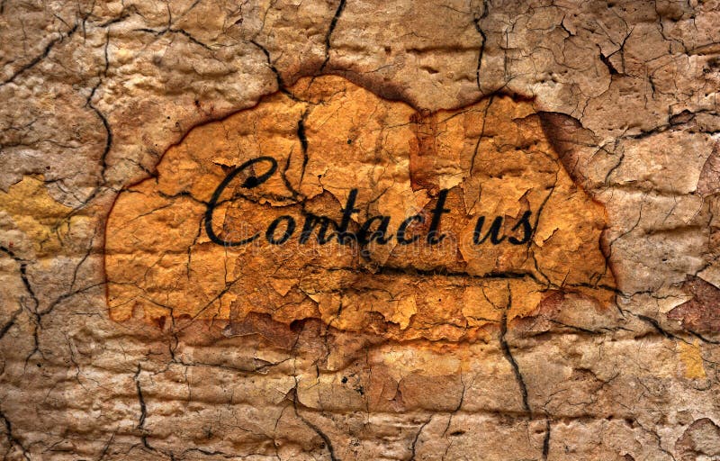 Contact Us Text on Grunge Background Stock Image - Image of document ...