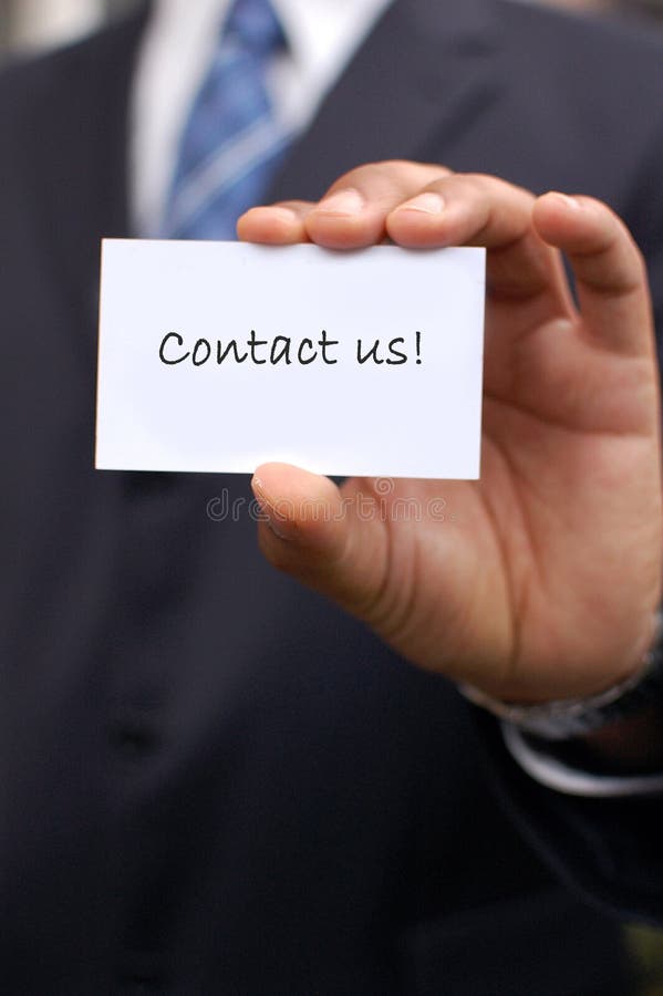 Contact us! stock photo. Image of cooperate, partnership - 19167818