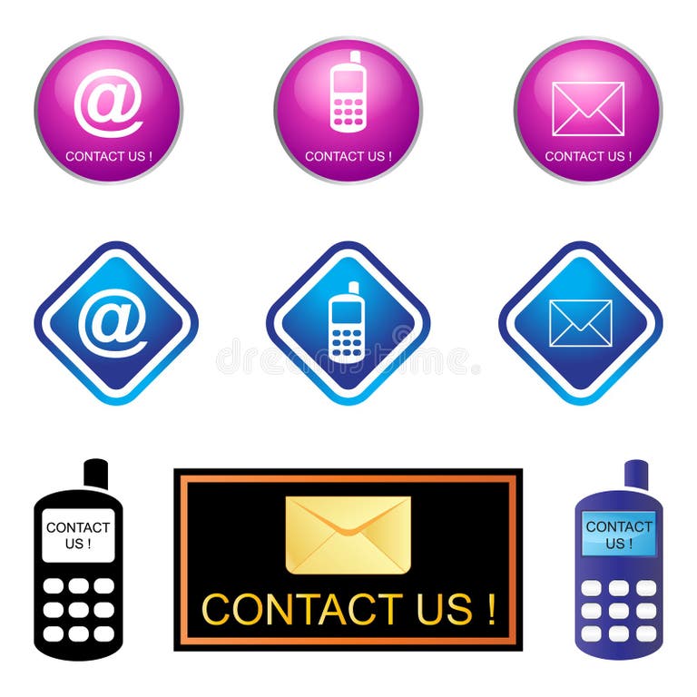 Contact Us Sign Board Stock Illustrations – 201 Contact Us Sign Board ...