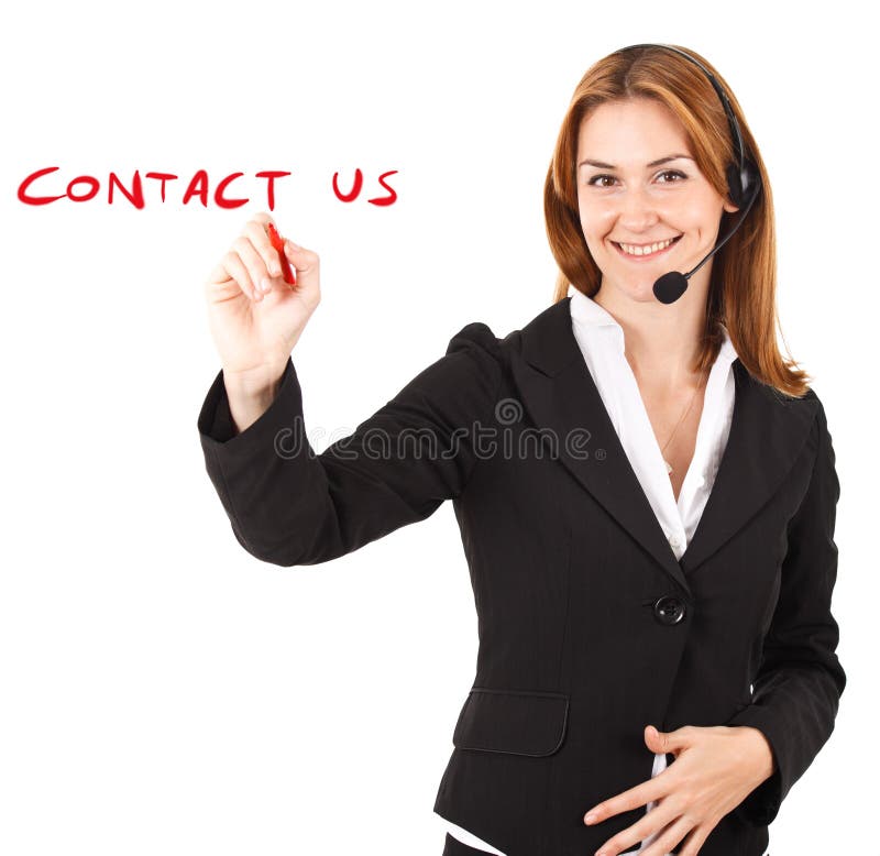 Friendly Message from Support Stock Photo - Image of contact, online ...