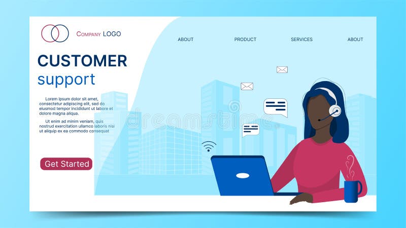 The Concept of Customer Support Assistance Call Center. Customer ...