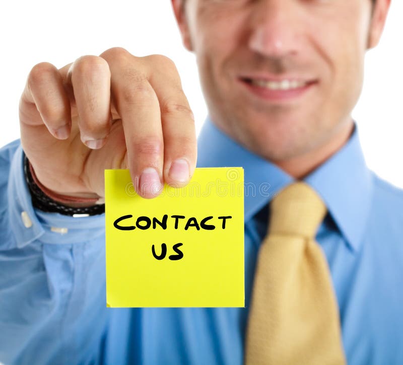 Contact us stock photo. Image of businessman, people - 21283944