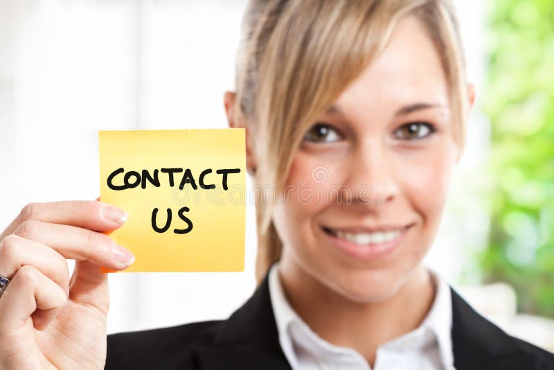 Contact us stock image. Image of postit, post, word, solution - 29838109