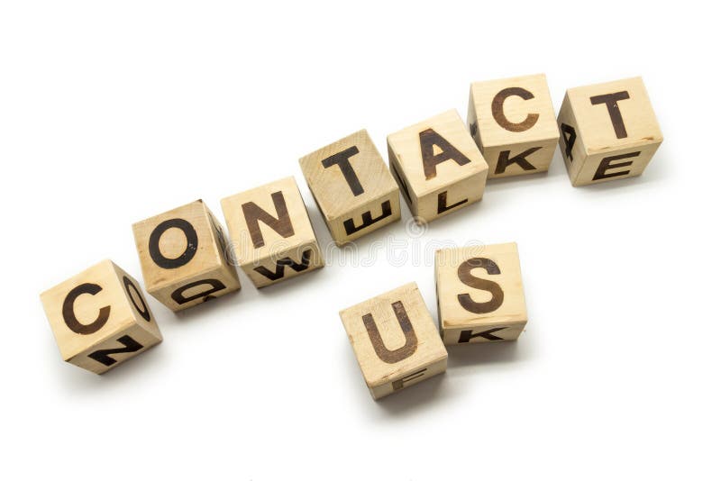 Hands Holding Contact Us stock photo. Image of background - 38015088