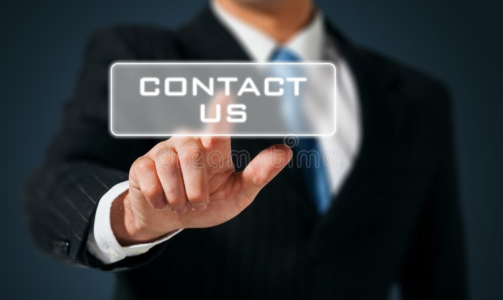 Contact us stock image. Image of connect, hand, modern - 26525845