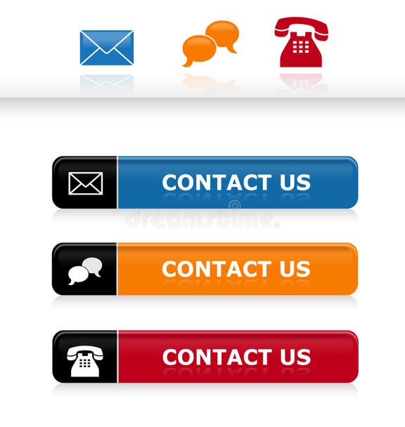 Contact us stock illustration. Illustration of mail, contacting - 29063842