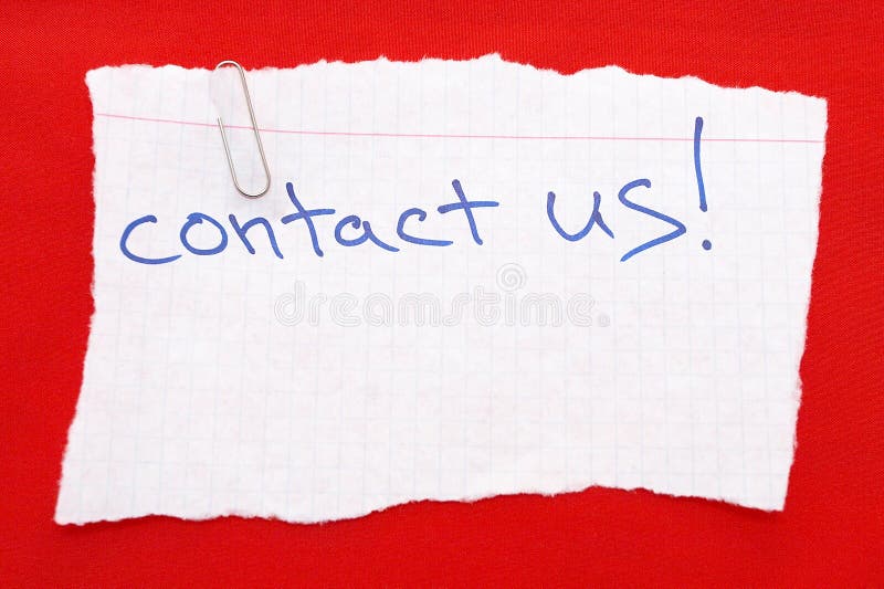 Contact Us stock photo. Image of black, note, announcement - 7137556
