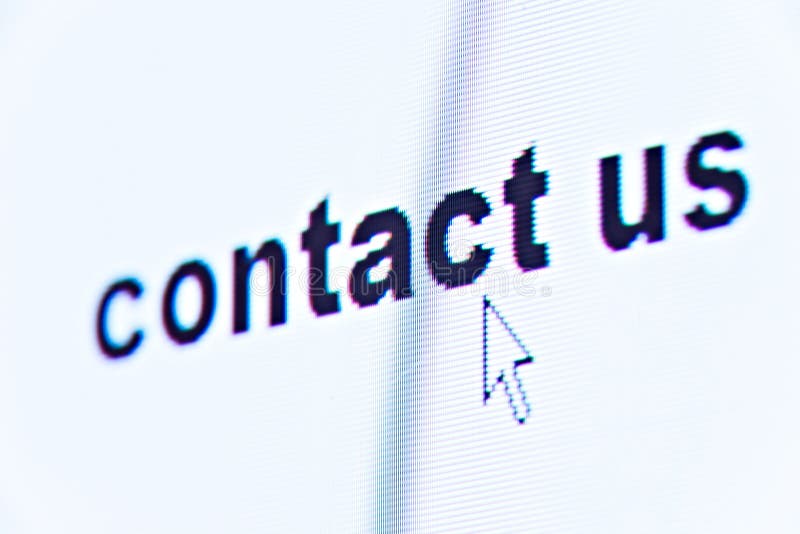 Contact Us Internet Browser Concept Stock Photo - Image of banner ...