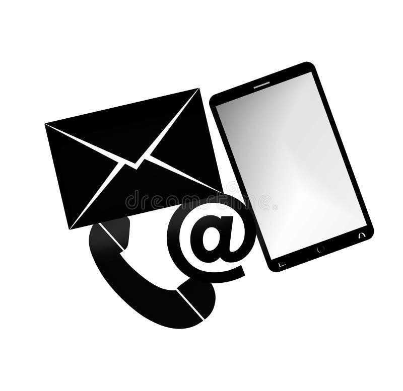 Contact Us stock illustration. Illustration of reative - 41316307