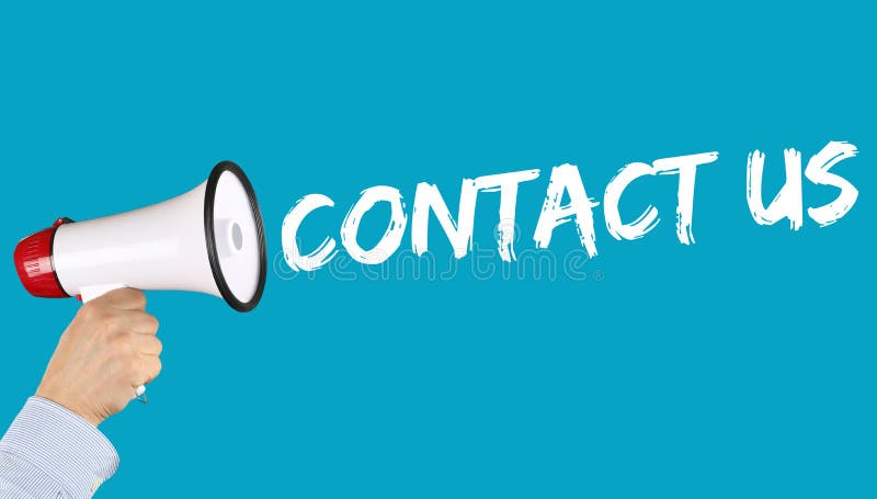 Contact Us Assistance Support Customer Service Help Megaphone Stock ...