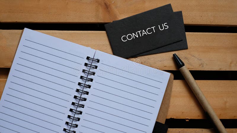 Top View, Contact Us Assistance Support Help Concept. Stock Image ...