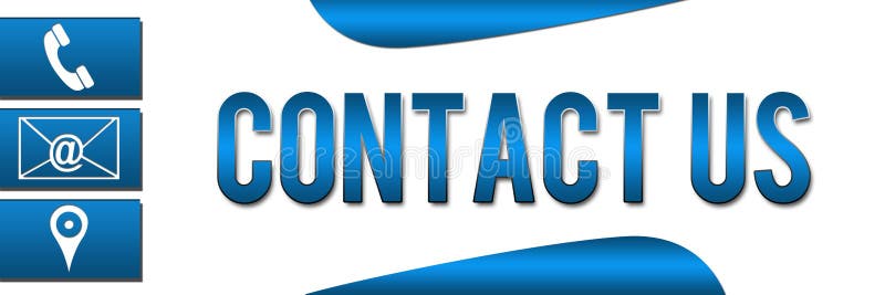 Contact Us Banner Blue Stock Illustrations – 740 Contact Us Banner Blue ...