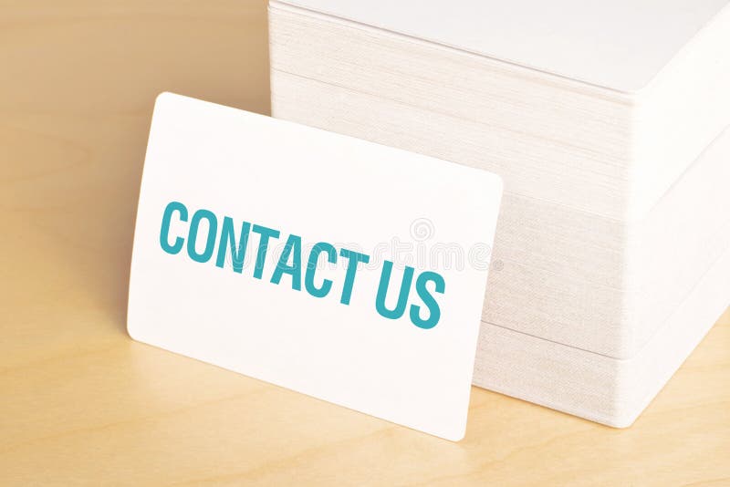 Contact us Business cards stock image. Image of communication - 39308667