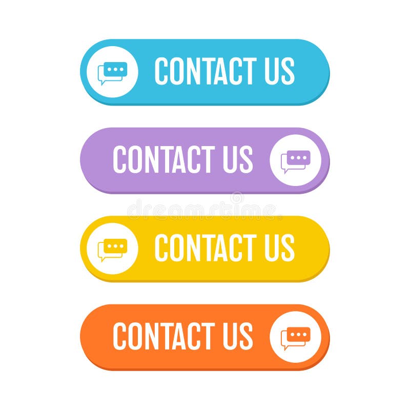 Contact us button stock illustration. Illustration of buttons - 26375277