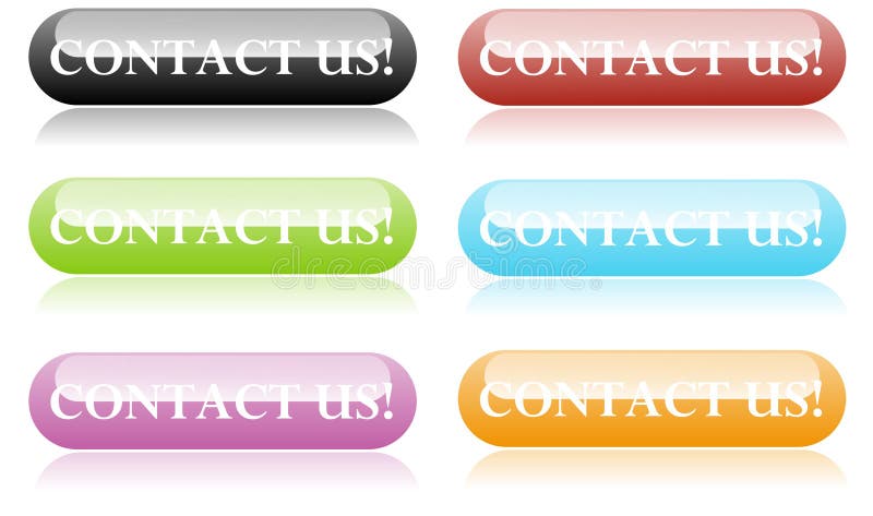 Contact us buttons stock vector. Illustration of isolated - 24573046