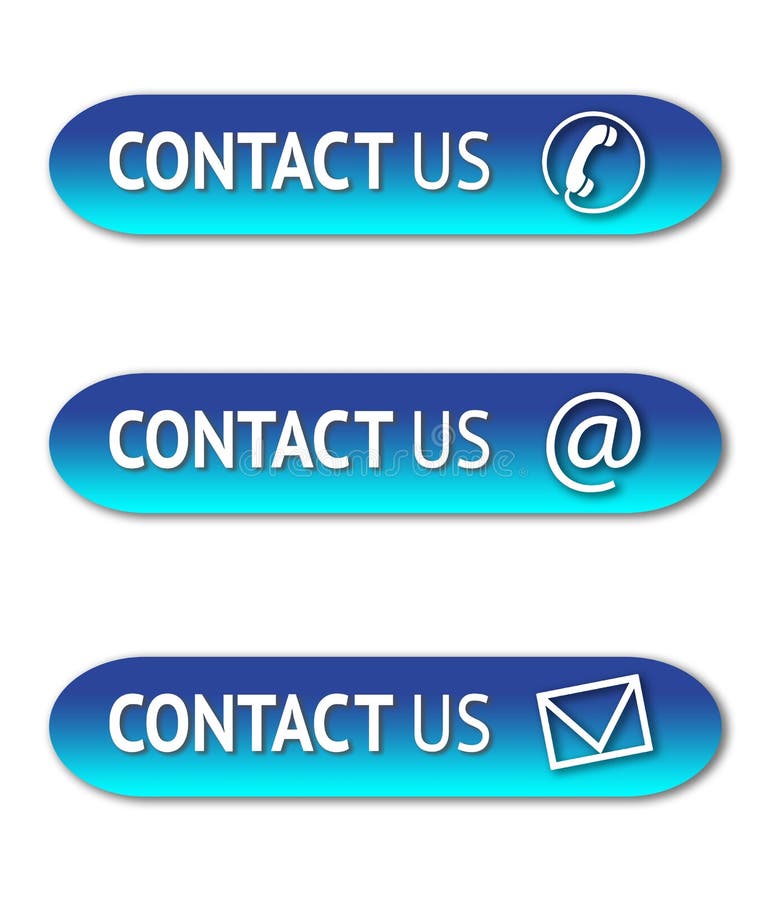 Contact us button stock illustration. Illustration of clip - 26375277