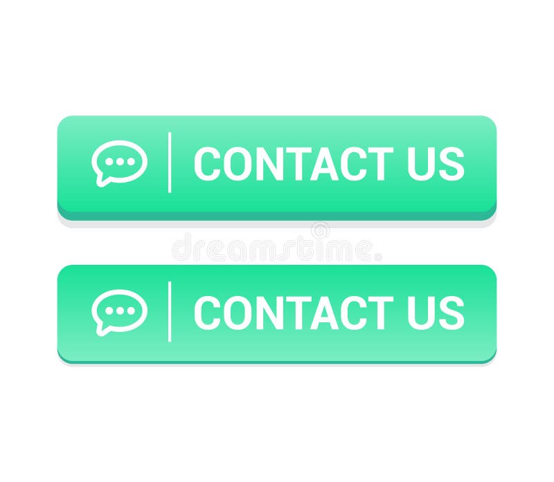 Contact Us Buttons stock vector. Illustration of vector - 197111225